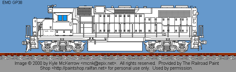 GP38-2 (Phase I with Dynamic Brake)