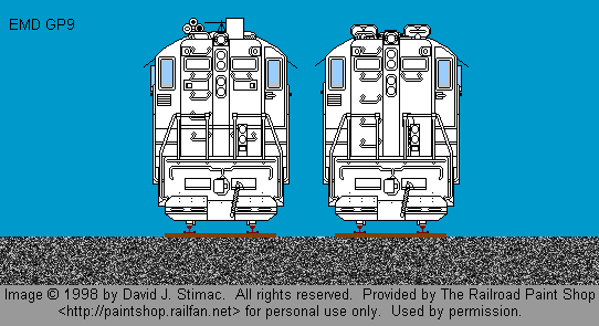 GP9 (Southern Pacific Version - End Views)